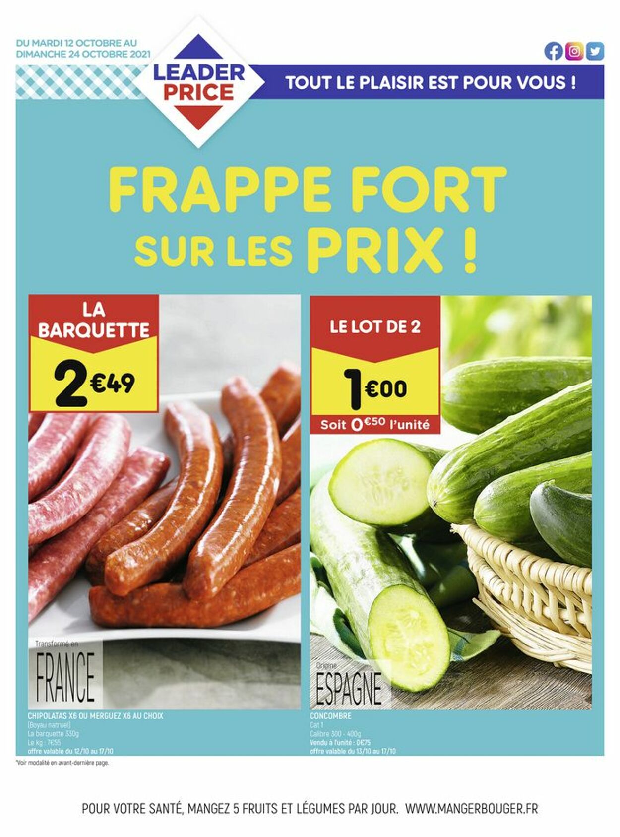 Leader Price Catalogue Promotionnel - Valable à partir du 12.10 au 24. ...
